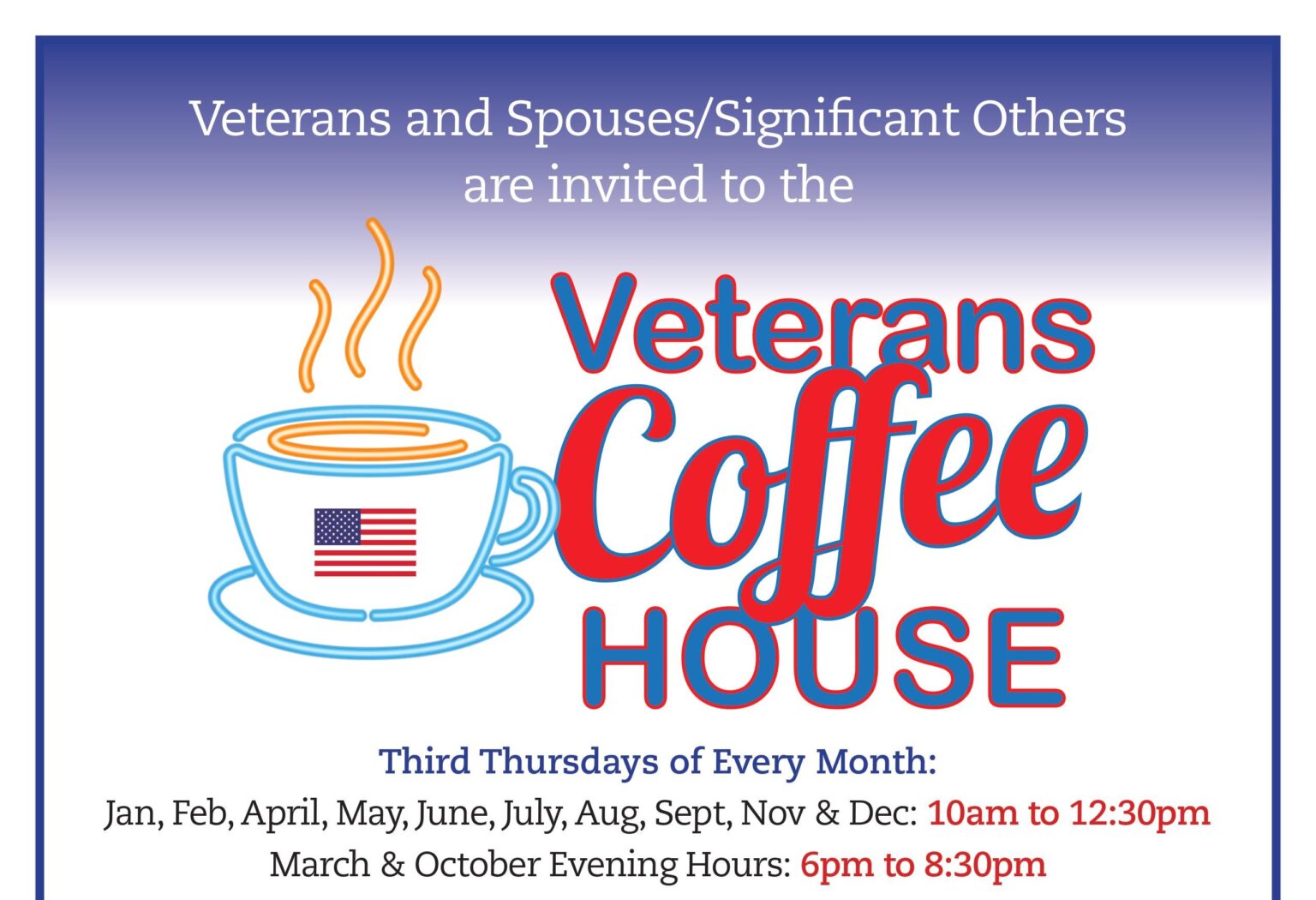Join Us at the Manchester Veterans Coffee House! - Better Manchester